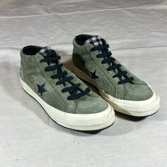 Converse | Shoes | Converse One Star Green Suede | Poshmark